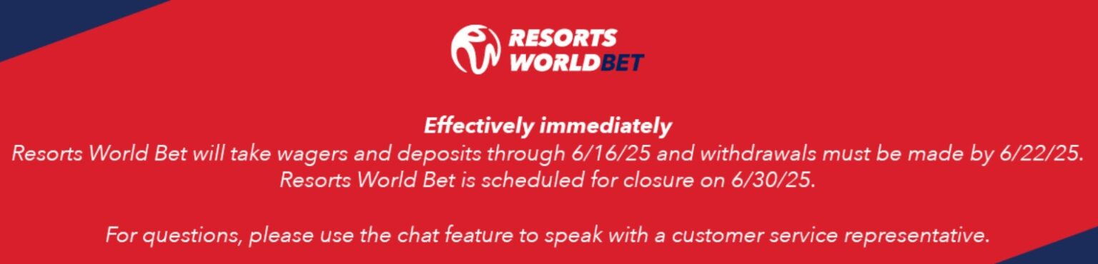 Resorts World Bet Ceasing New York Sports Betting Operations