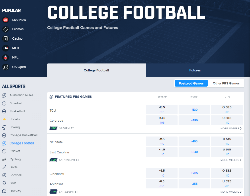College Football Betting Apps Best Ncaaf Sportsbooks For 2025