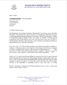 Connecticut Officially Sends Bovada Cease-and-Desist Letter