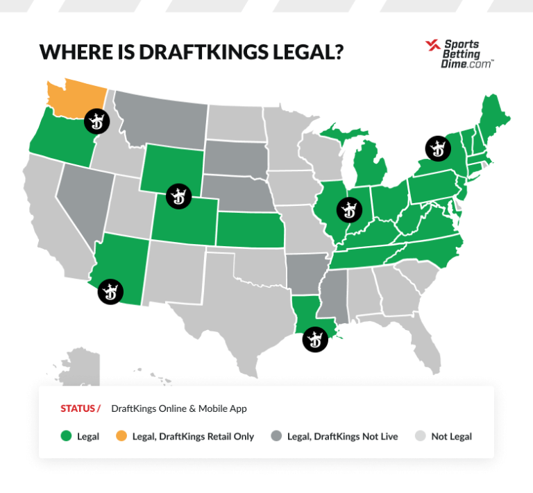 Where is DraftKings Legal? DraftKings Sportsbook & Casino States